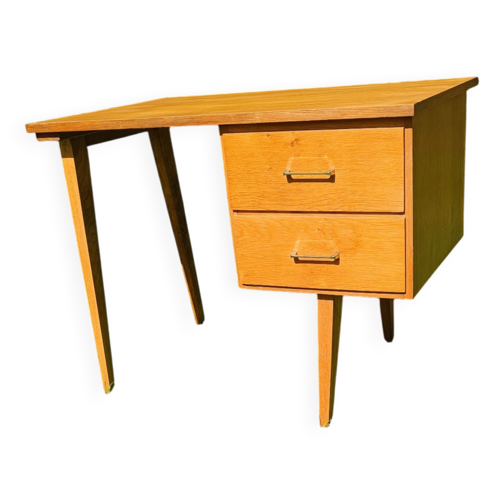 Bureau scandinave pieds compas | Selency