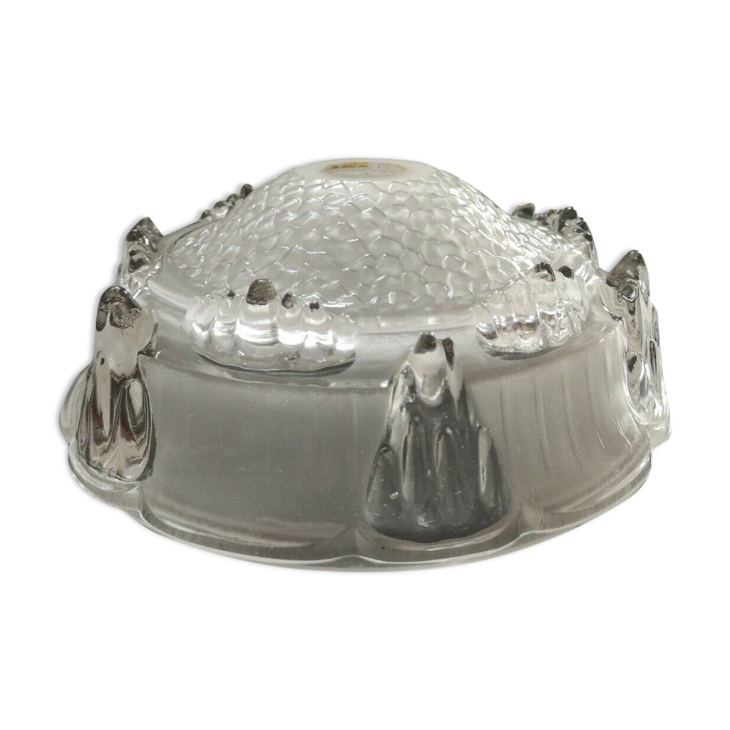 Ancienne coupelle abat jour style ezan verre | Selency