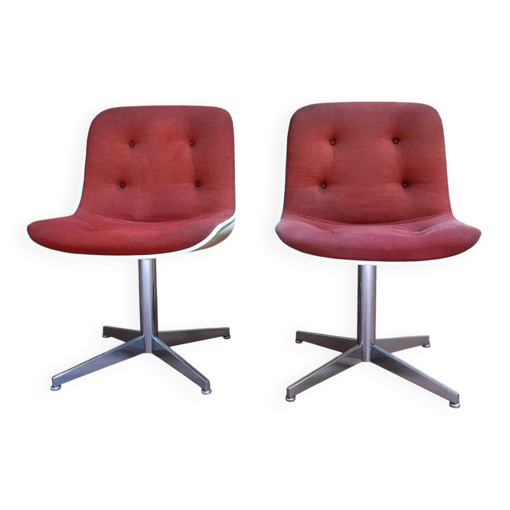 Fauteuils Strafor vintage par Randall Buck années 70 | Selency