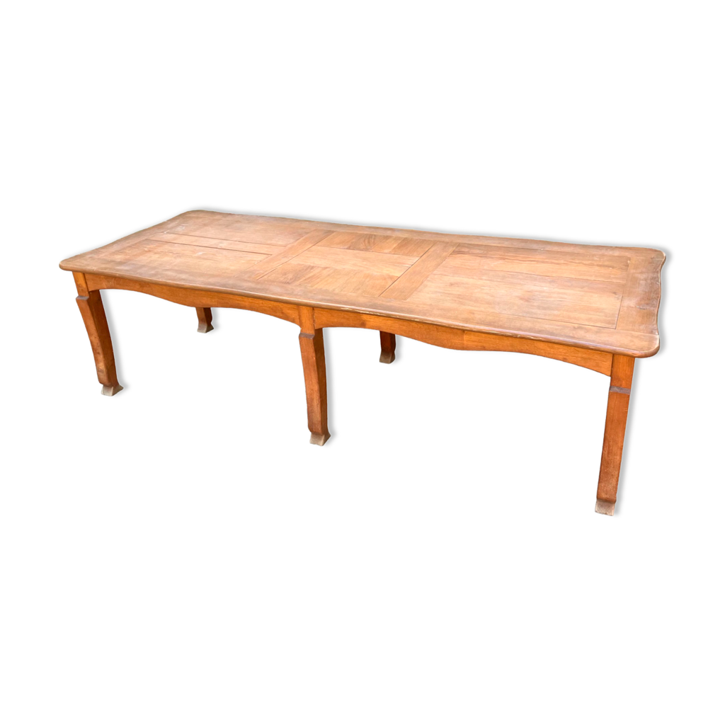 Large Table closes castle six feet oak | Selency