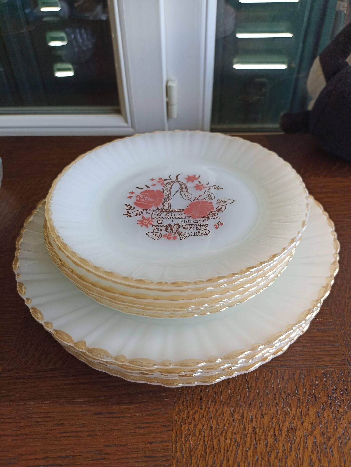 12 assiettes termocrisa mexico - panier de roses | Selency