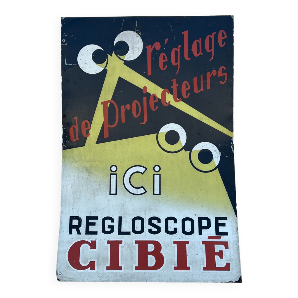 Plaque publicitaire tôle peinte | Selency