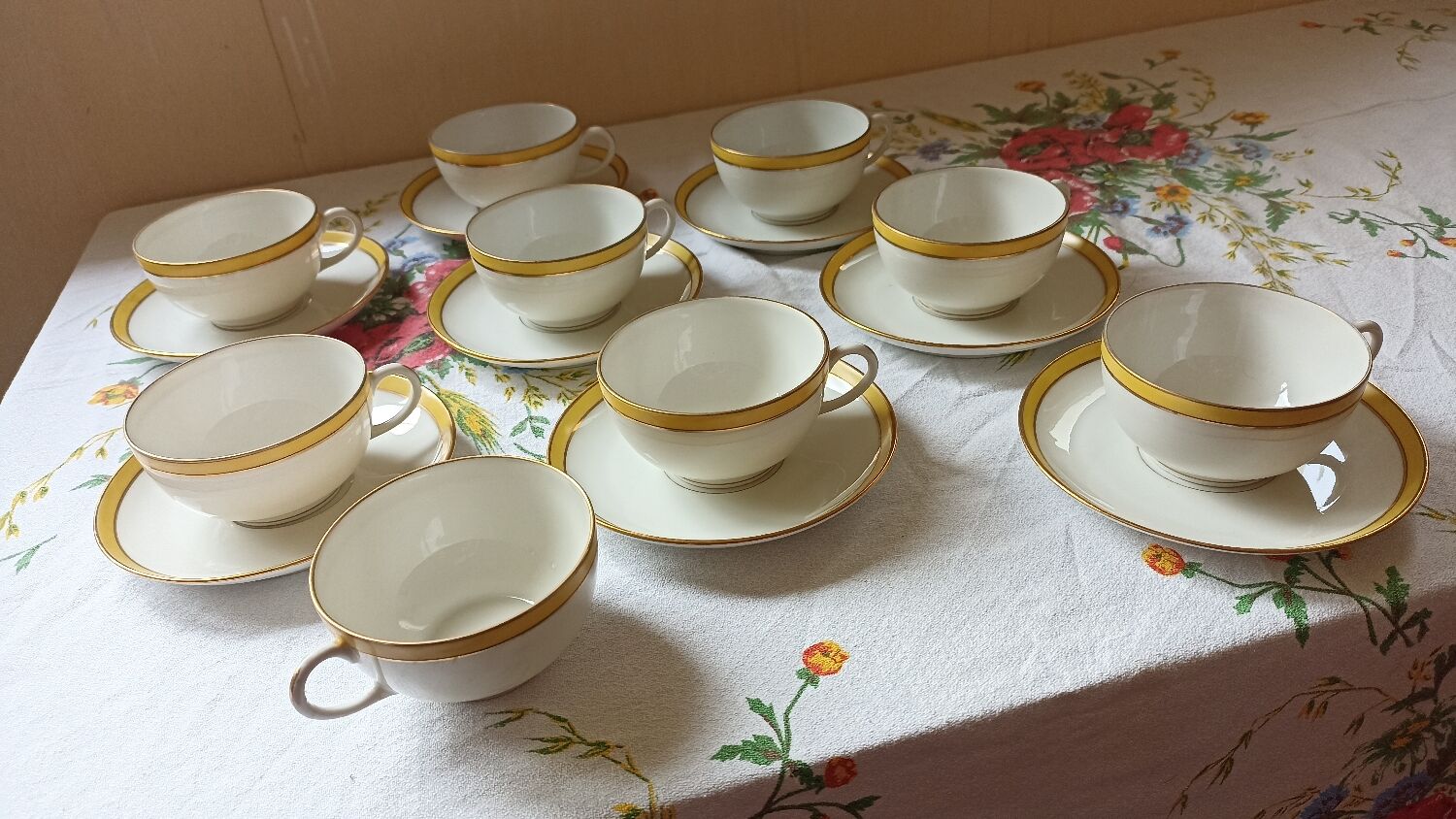 Tasses et soucoupes Baranger, reboisson et Pradet des années 20 ...