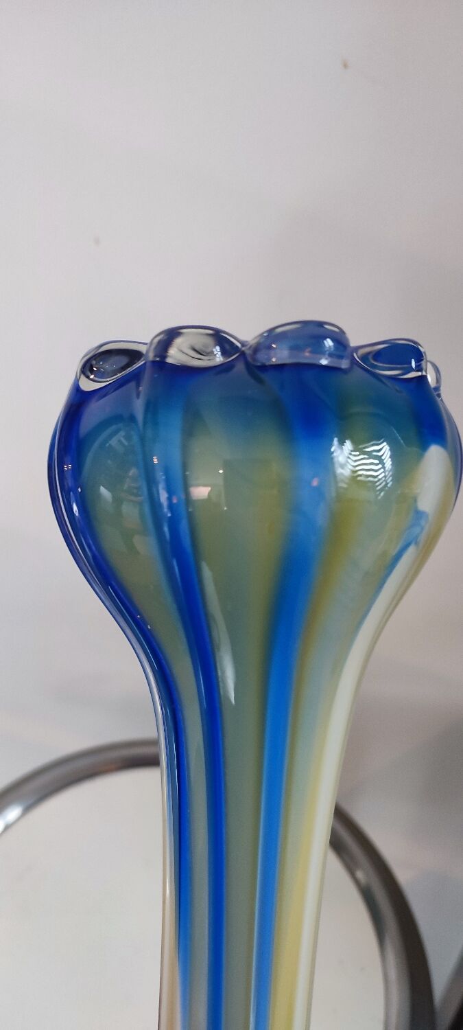 Vase en verre soufflé Murano Calla Lily années 60-70 | Selency