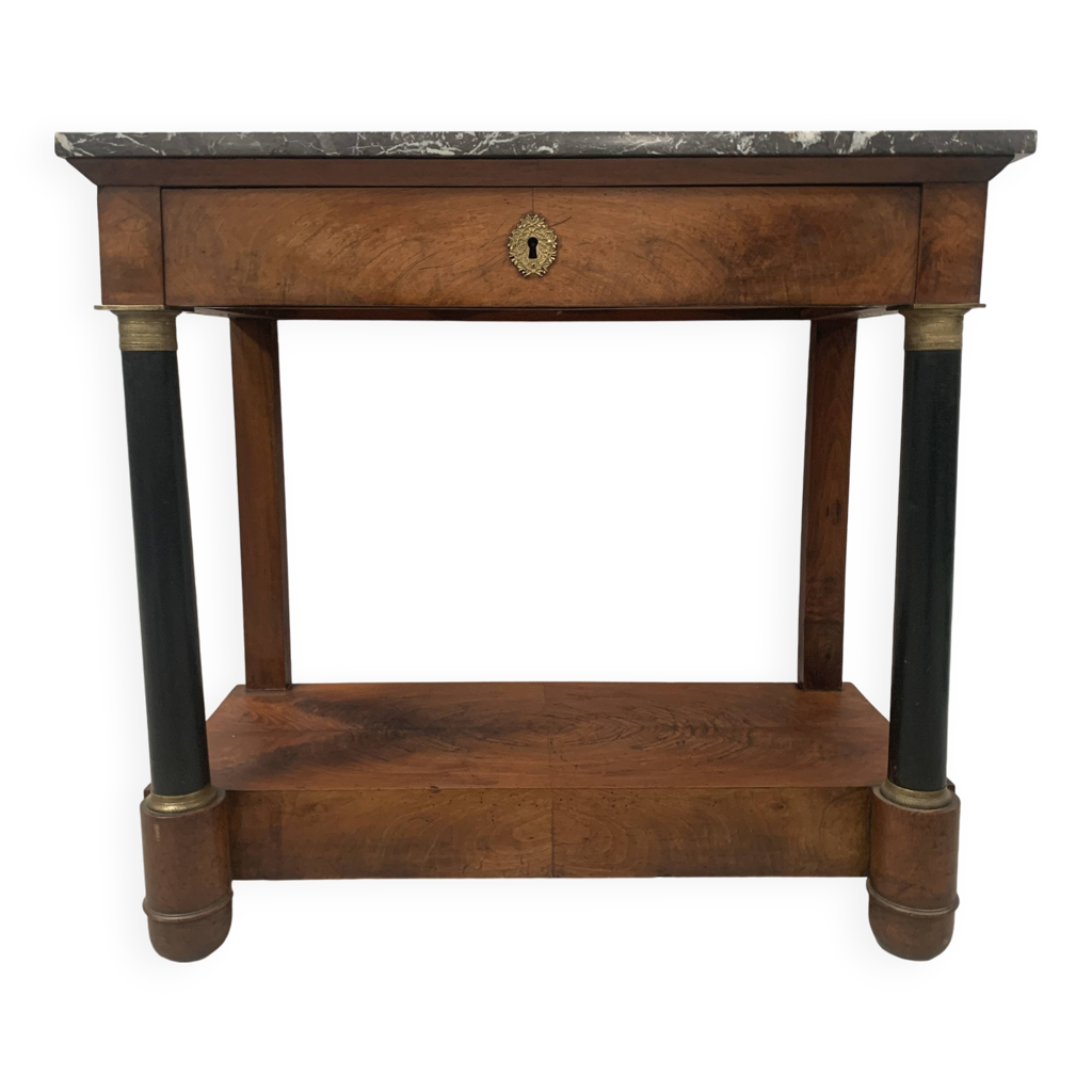 Console Empire en acajou et bois noirci XIX siècle | Selency