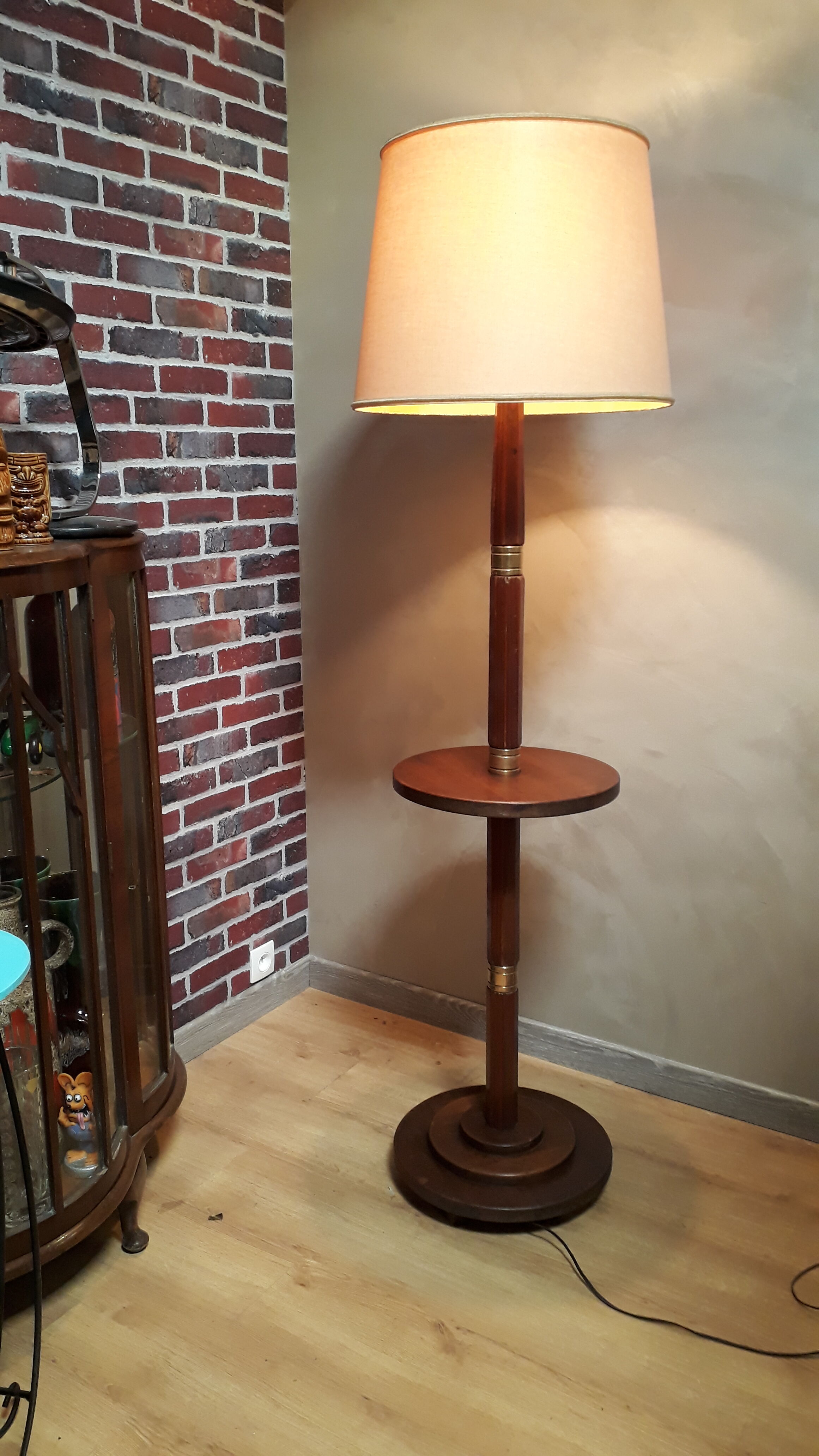 Lampadaire à tablette art deco | Selency