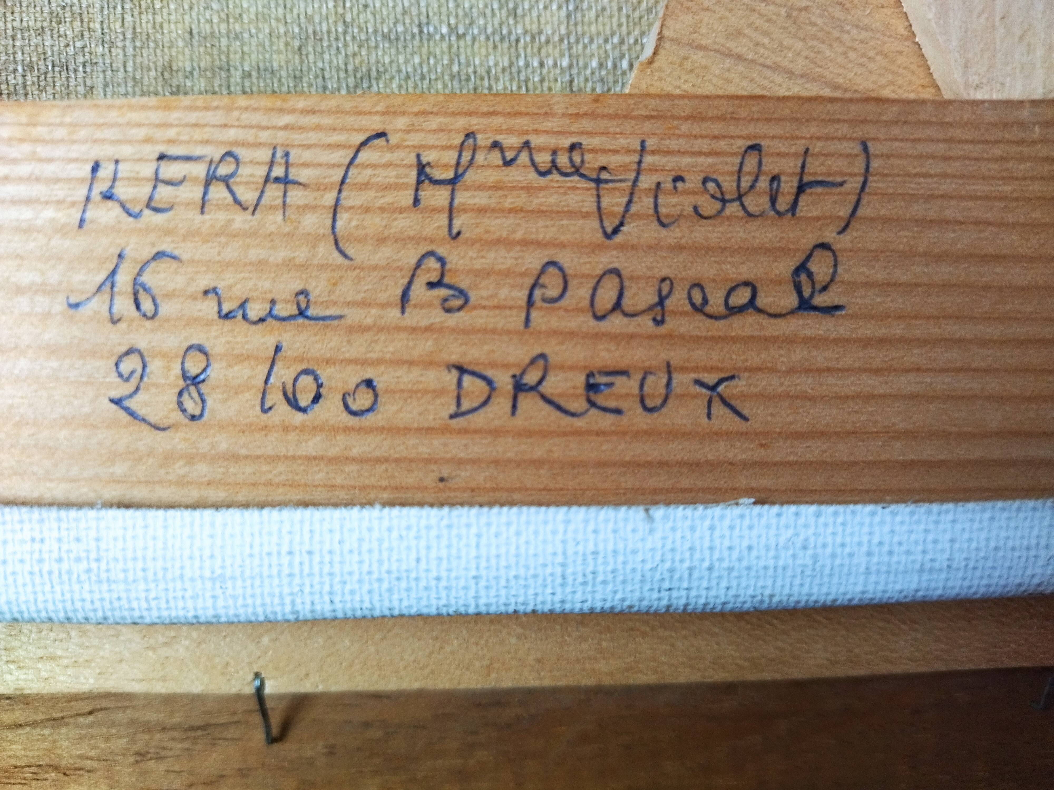 Tableau huile sur toile signé kera | Selency
