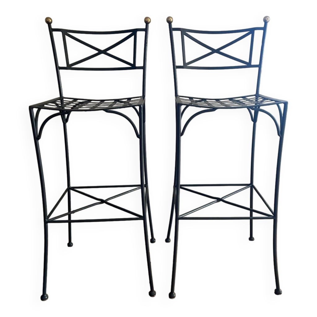 Tabourets de bar en fer forgé - tabourets de bar en fer forgé | Selency