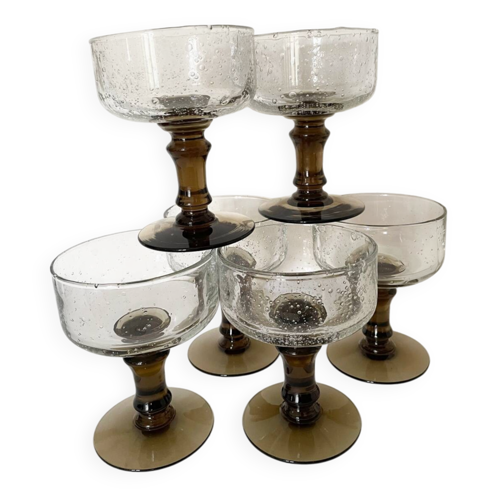 Verres bullés soufflés | Selency