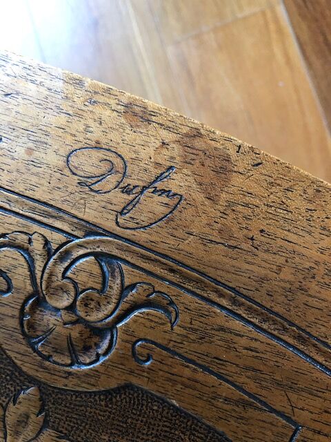 Table a manger et 6 chaises signé Dufin Honoré | Selency