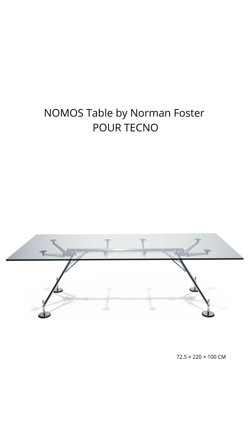 Nomos table by norman foster for tecno | Selency