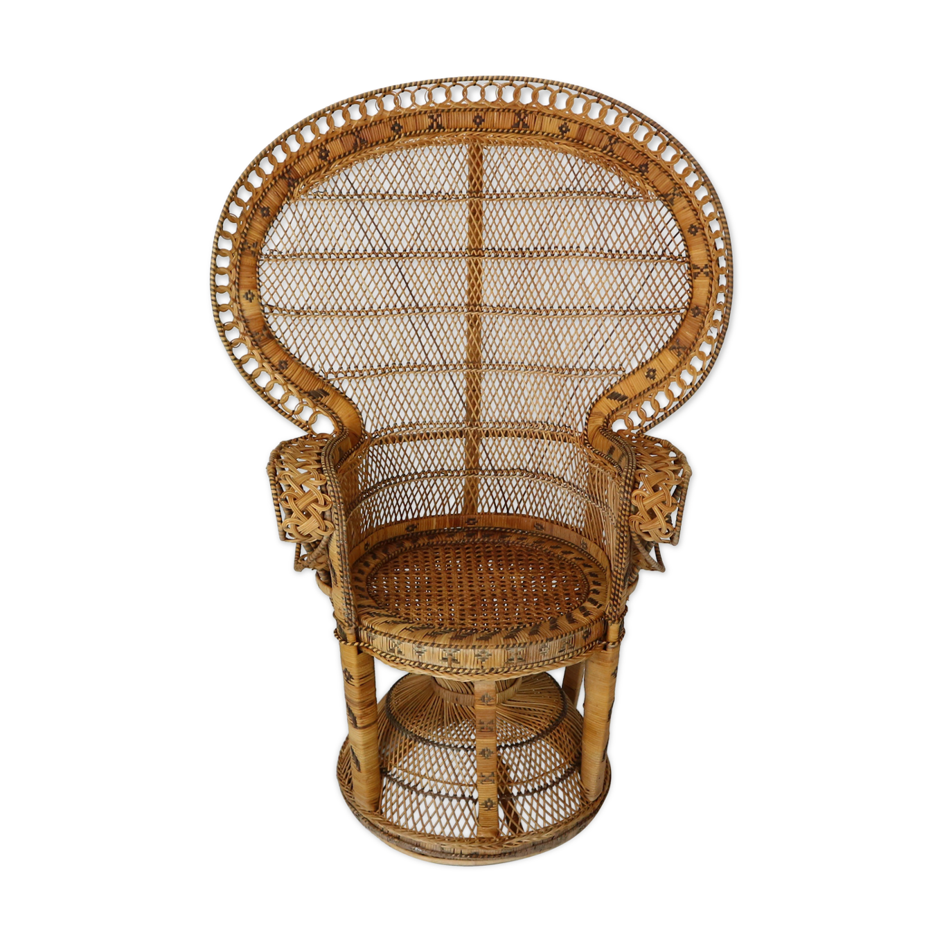 Emmanuelle wicker Peacock chair, 1970 | Selency Emmanuelle wicker Peacock chair, 1970 | Selency