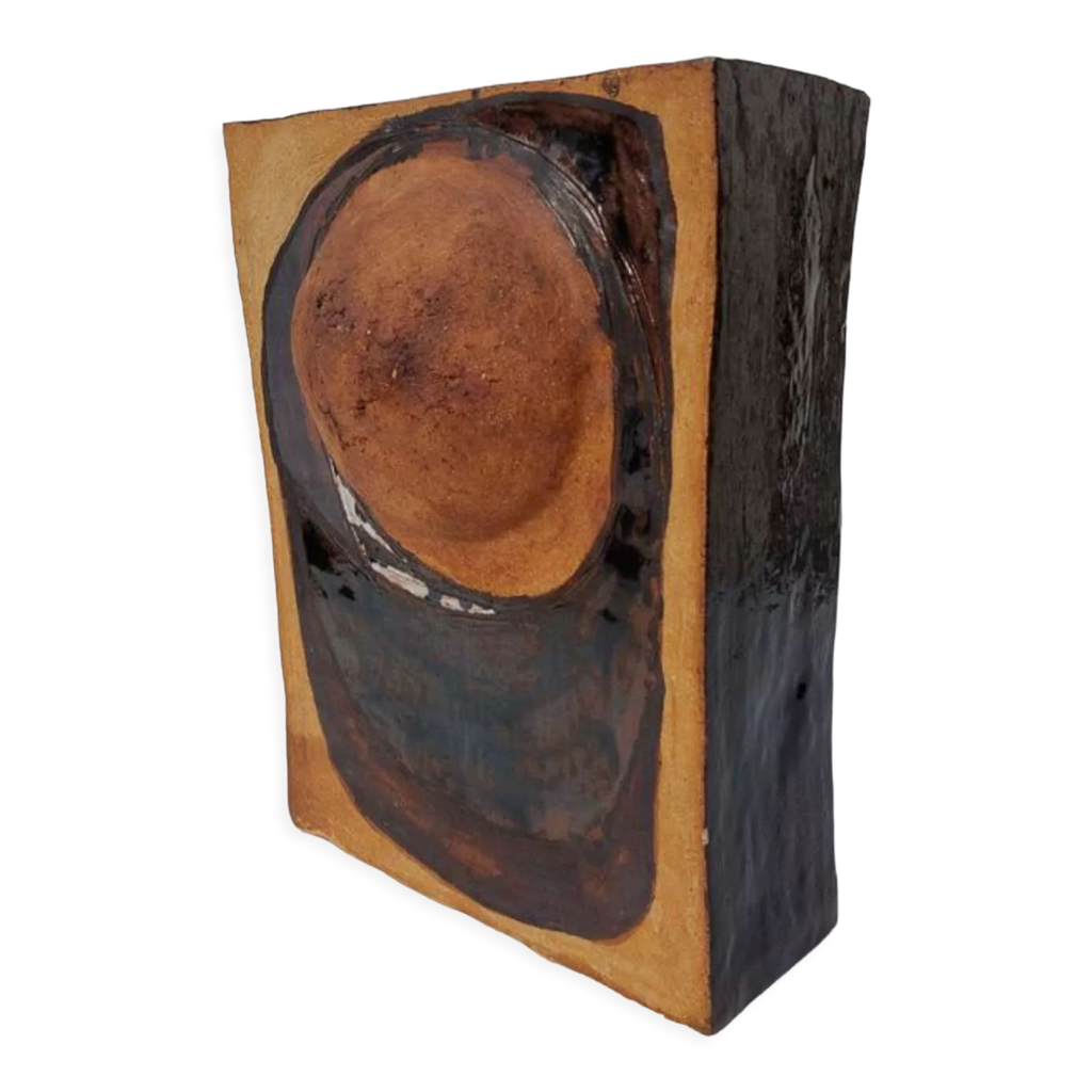Vase céramique et terre chamottée Karen Boel 1970 | Selency