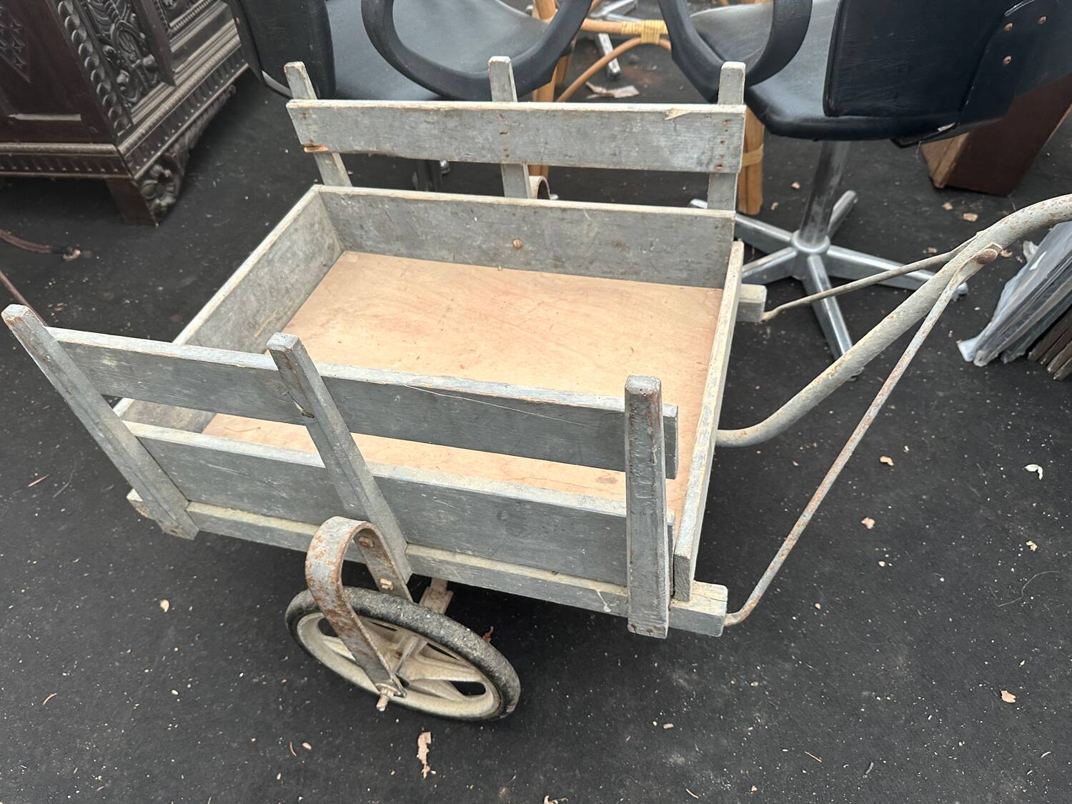 Charette bois et métal | Selency