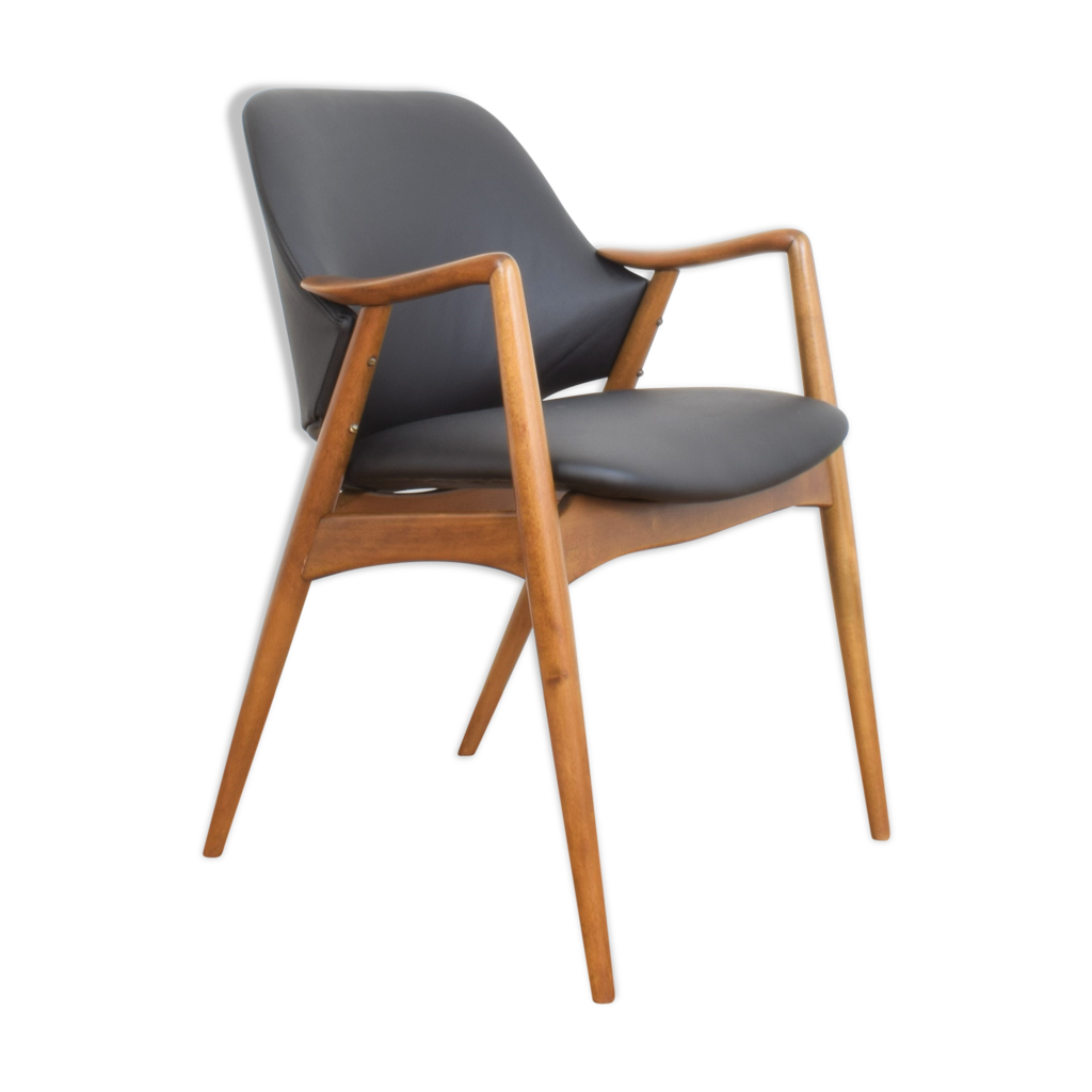 Chaise de bureau suédoise par Alf Svensson pour Dux, années 1960 | Selency