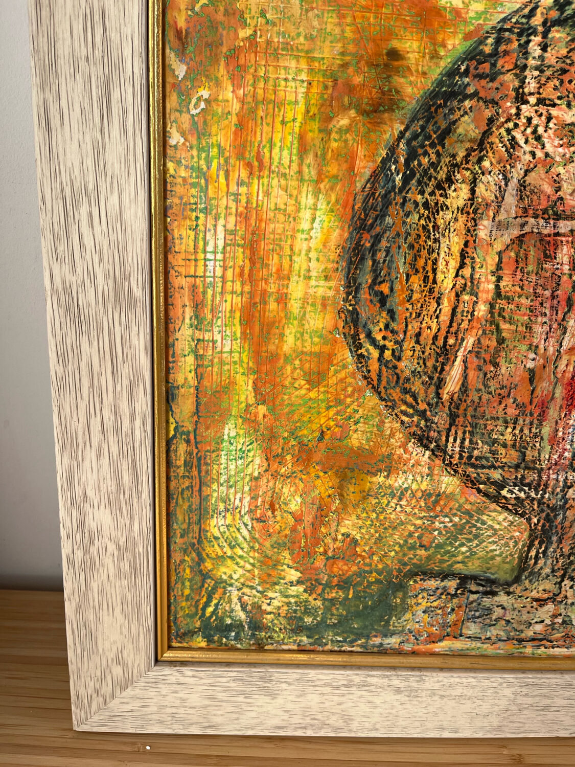 L’arbre, technique mixte, signé Sandra Malheiros 2002 | Selency