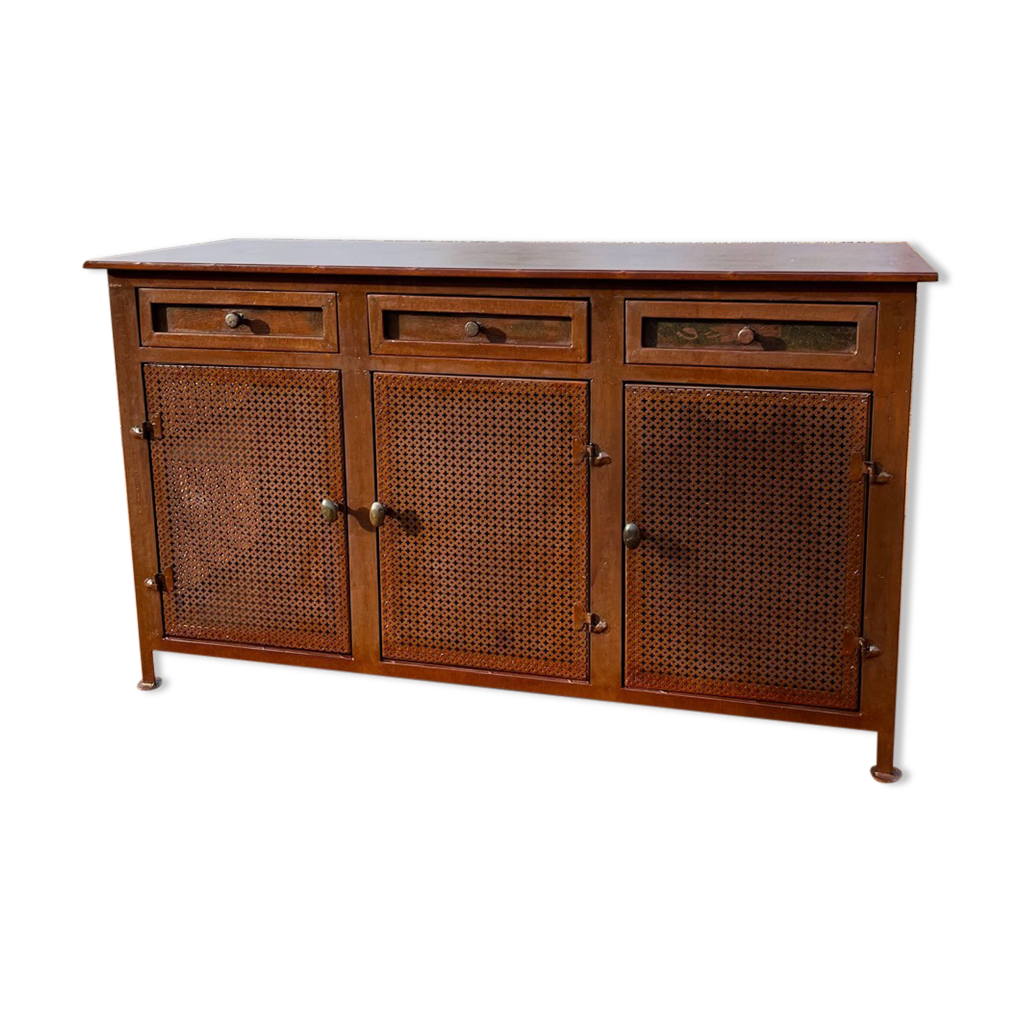 Buffet comptoir artisanal en fer | Selency