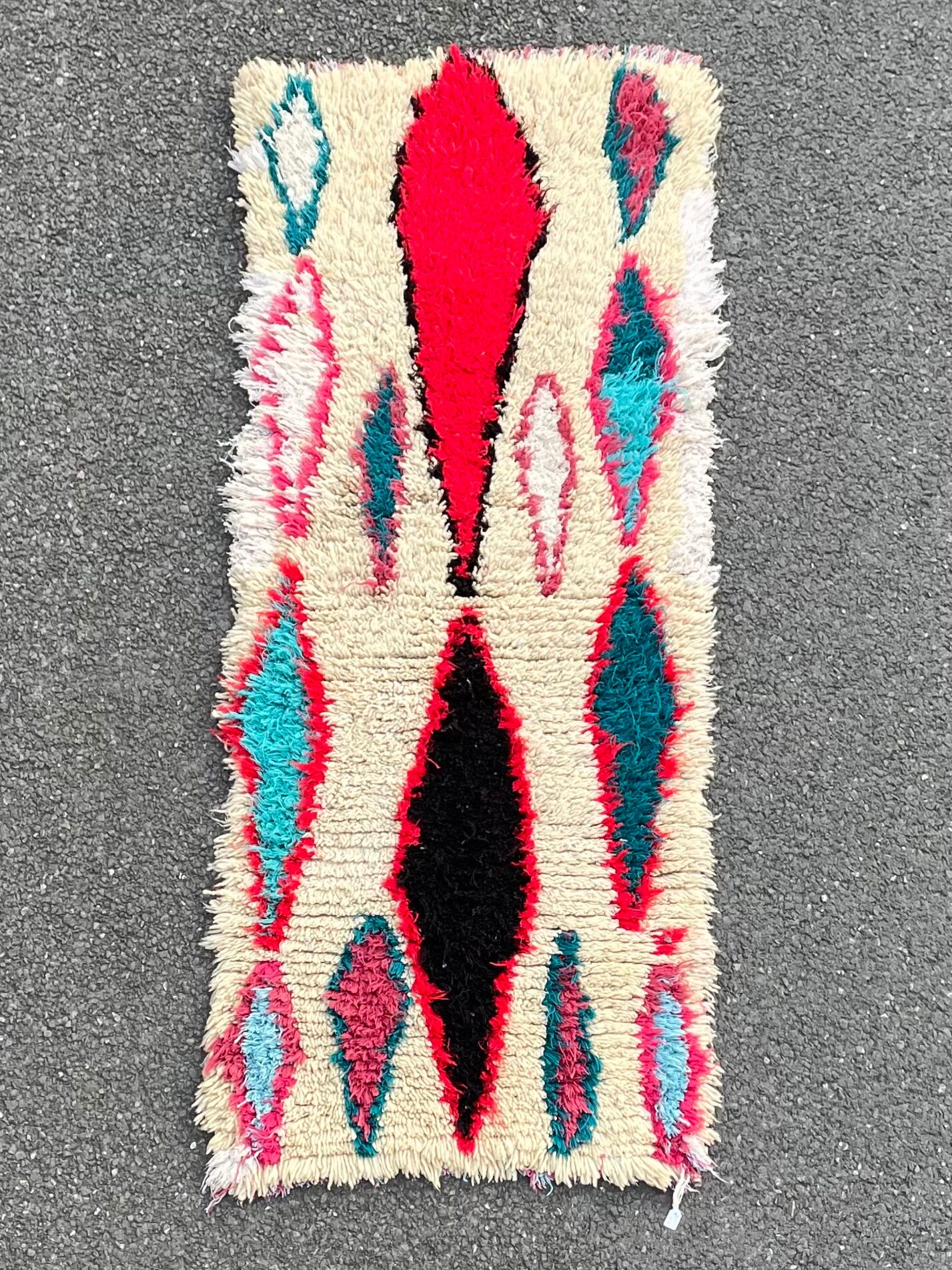 Tapis berbere azilal vintage 75x180 cm | Selency