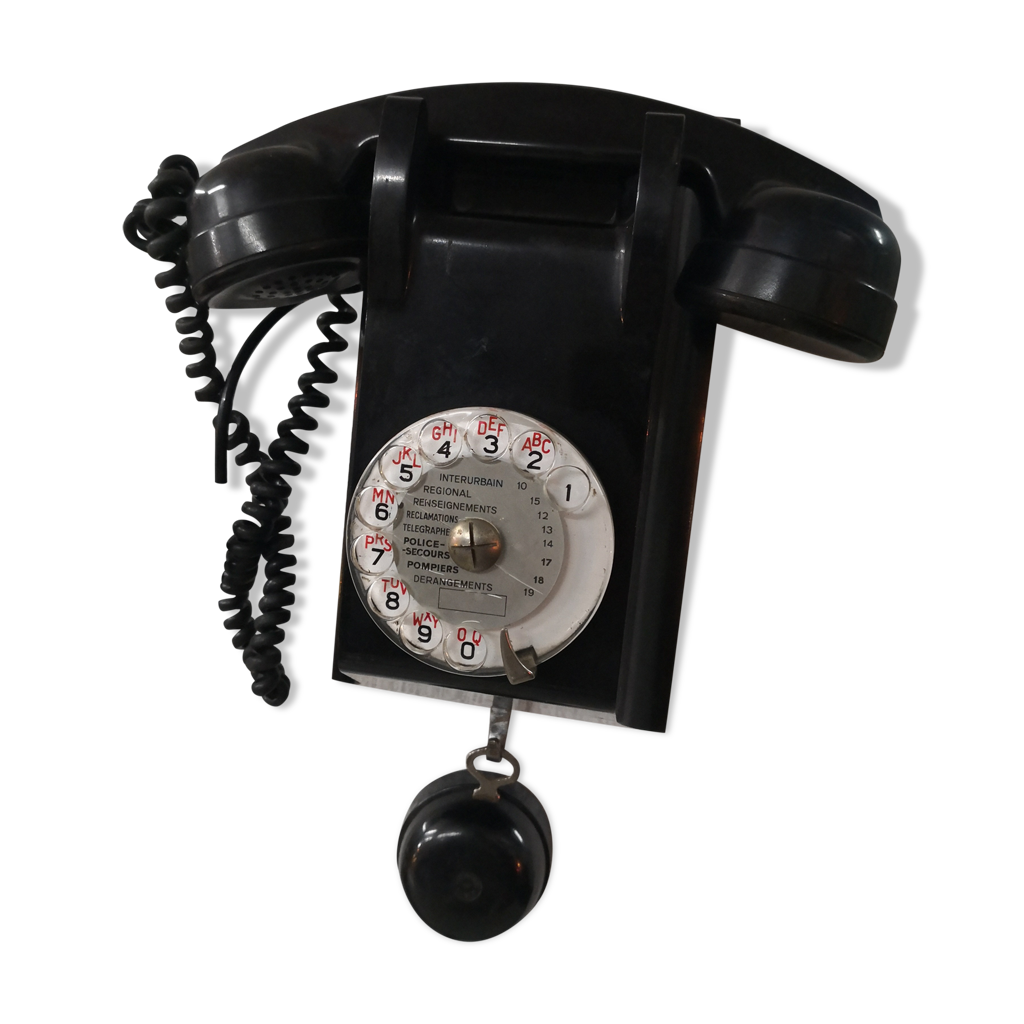 Téléphone U43 mural en bakélite | Selency