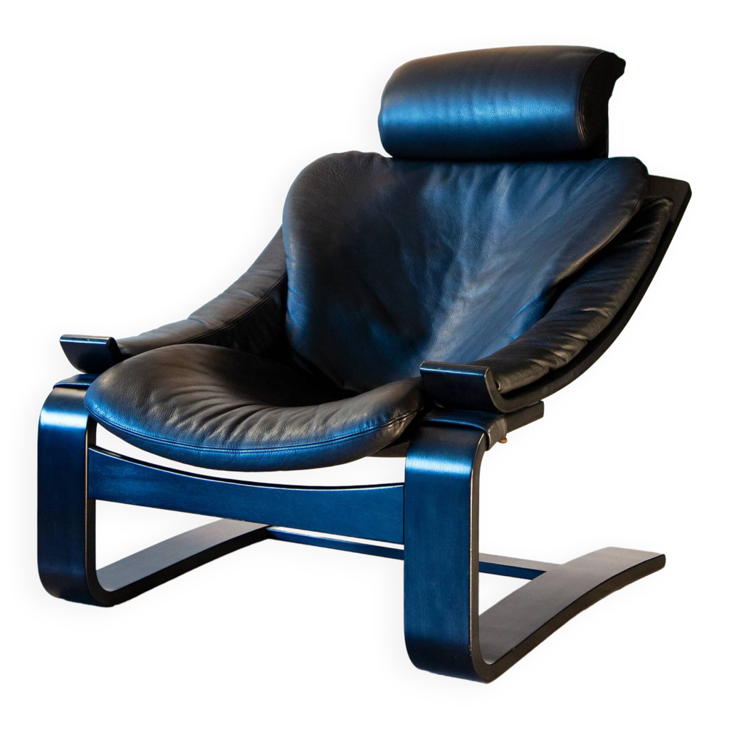 Fauteuil Kroken par Ake Fribytter pour Nelo Mobel, Suède 1974 | Selency