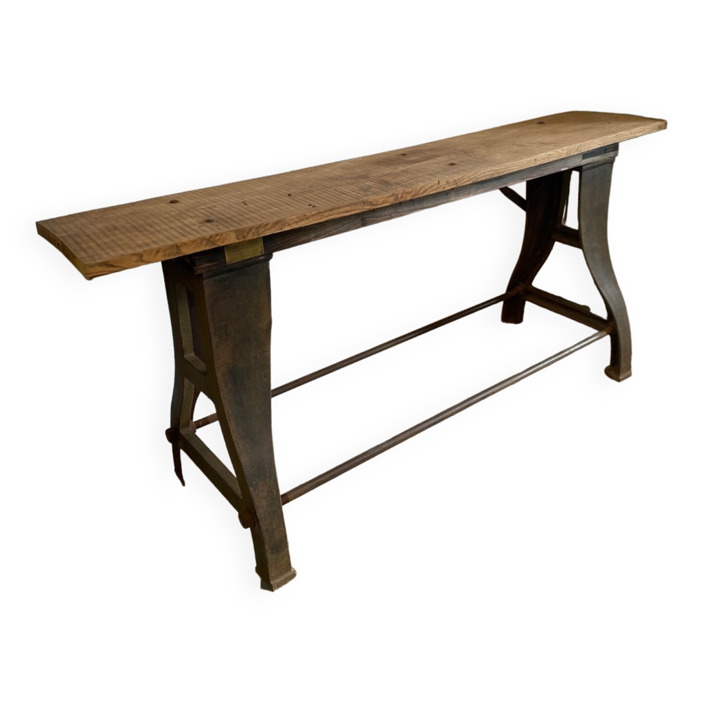 Console bois et fonte | Selency