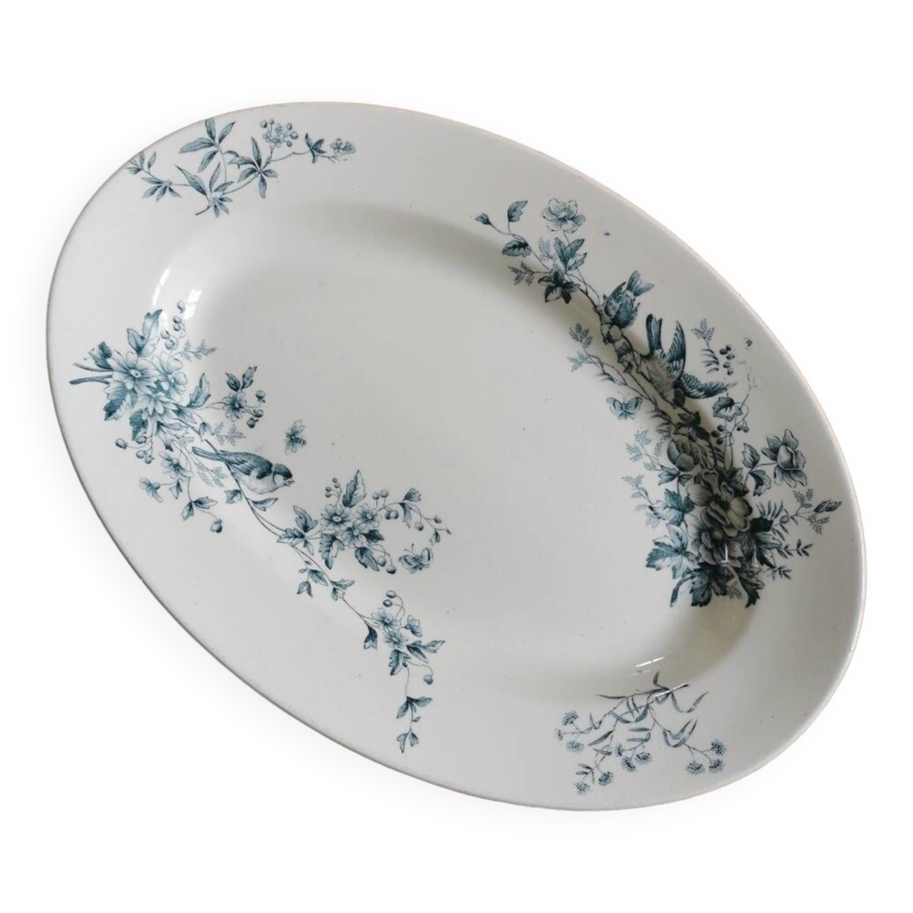 Plat ovale ancien Longwy, Mignon | Selency