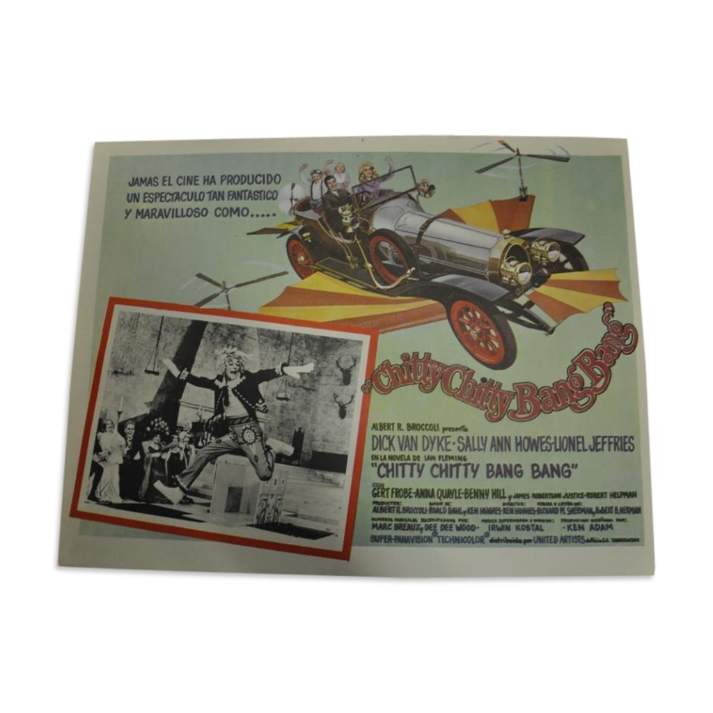 Affiche de cinéma mexicaine "lobby card" Chitty chitty bang bang 60's ...