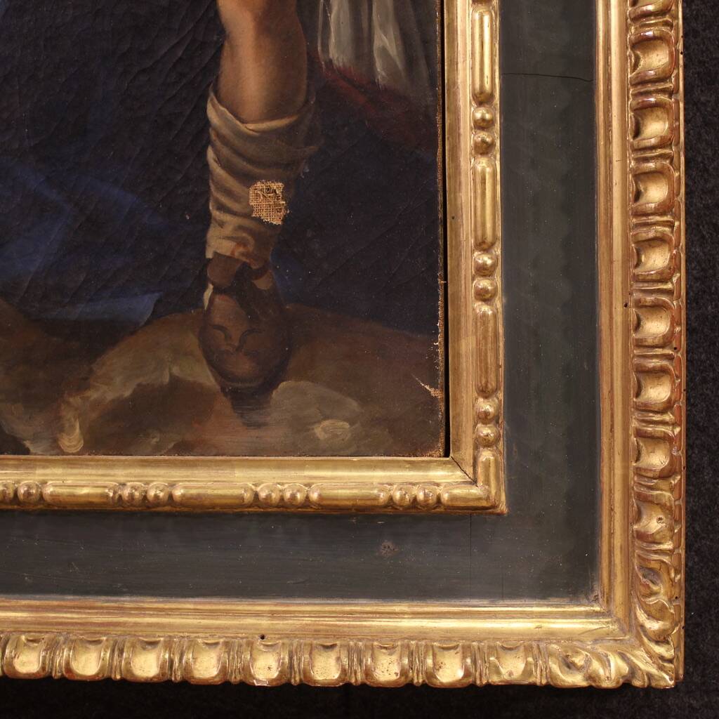 Great 19th century religious painting, the martyrdom of Saint Andrew ...