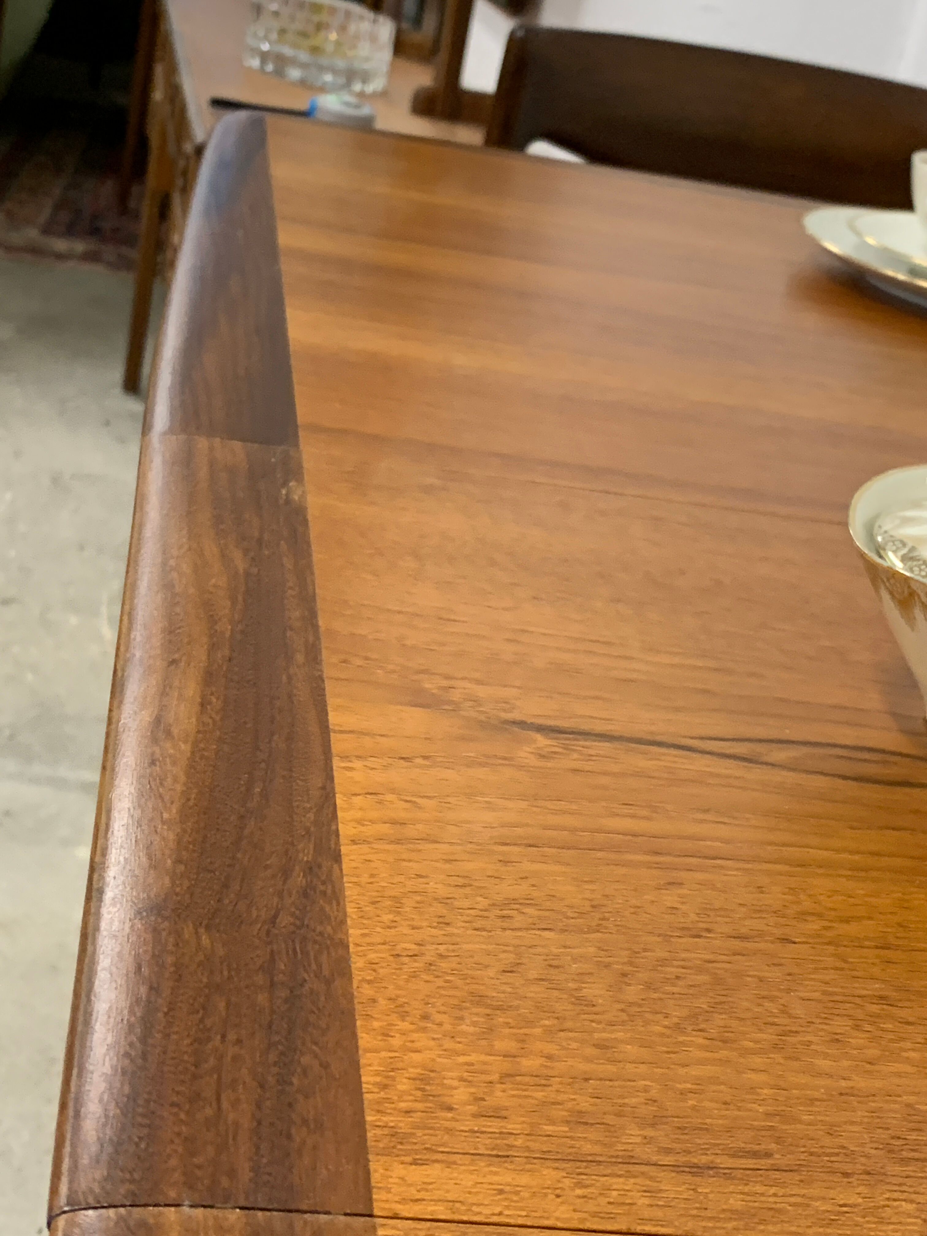 EXTENDABLE TEAK TABLE, NORWAY BRØDRENE SØRHEIM, NESTTUN, 1950s/60s ...