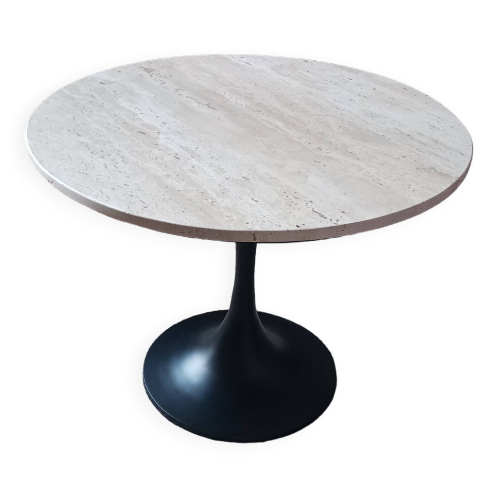 Table basse tulipe travertin | Selency