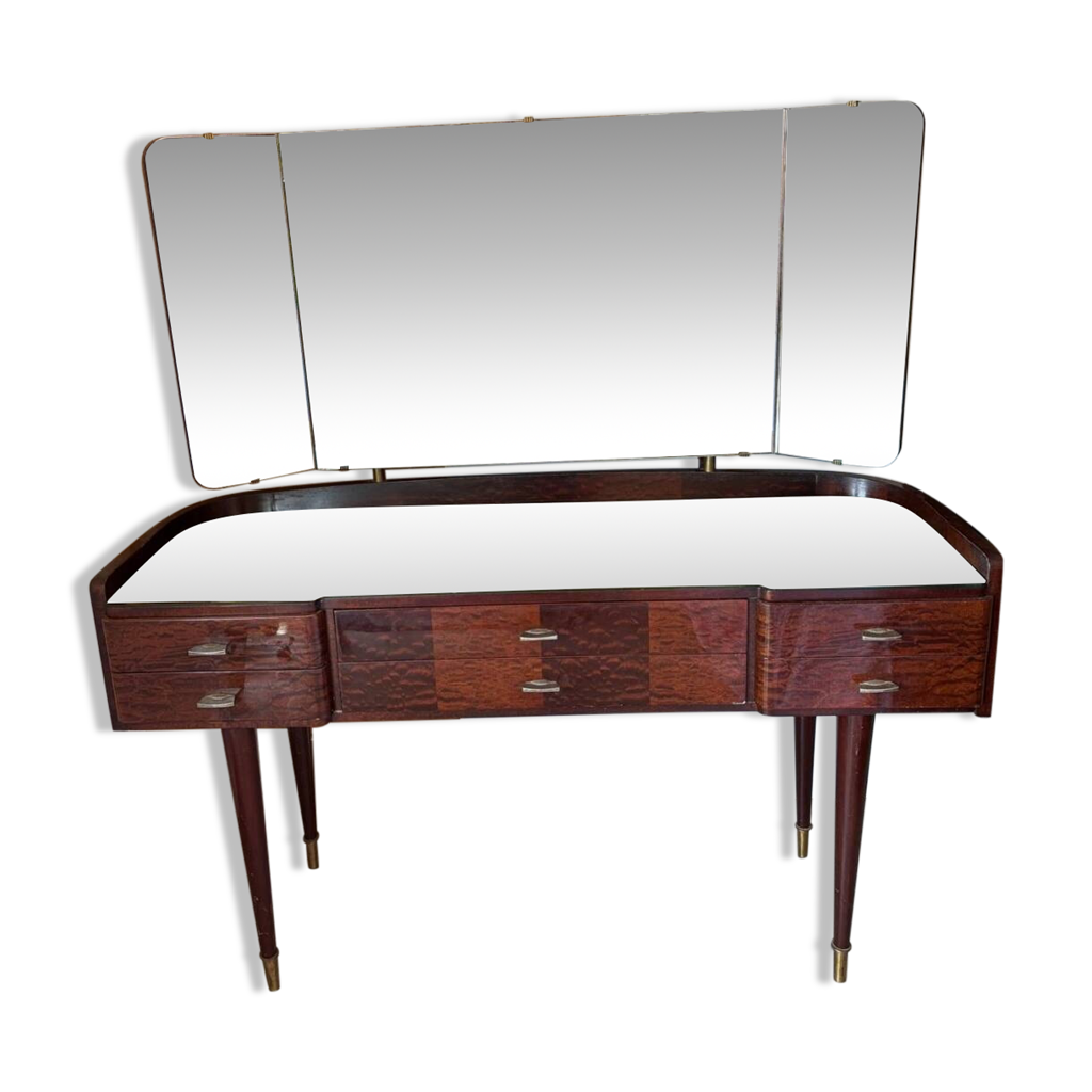 Coiffeuse 1960 miroir triptyque | Selency