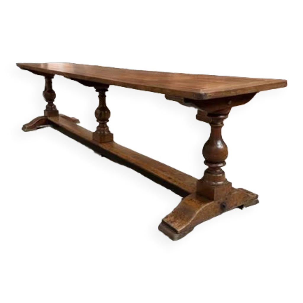 Paire de tables de monastère en chêne fin XIXème | Selency