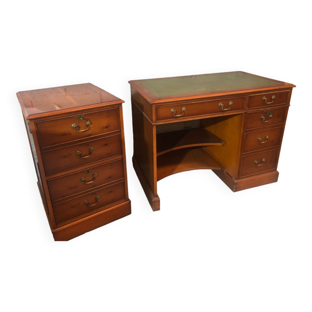 Bureau et caisson style anglais | Selency