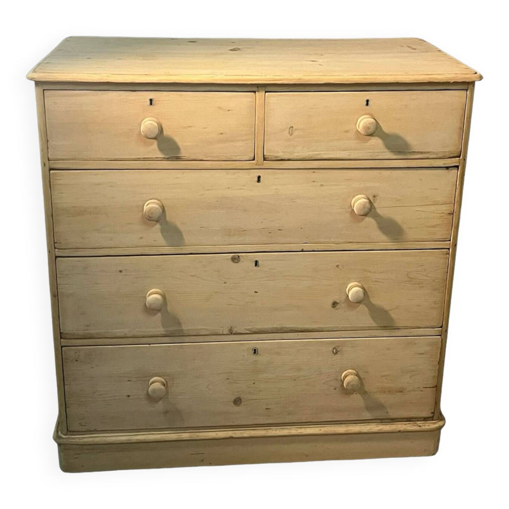 Commode anglaise ancienne en pitchpin | Selency