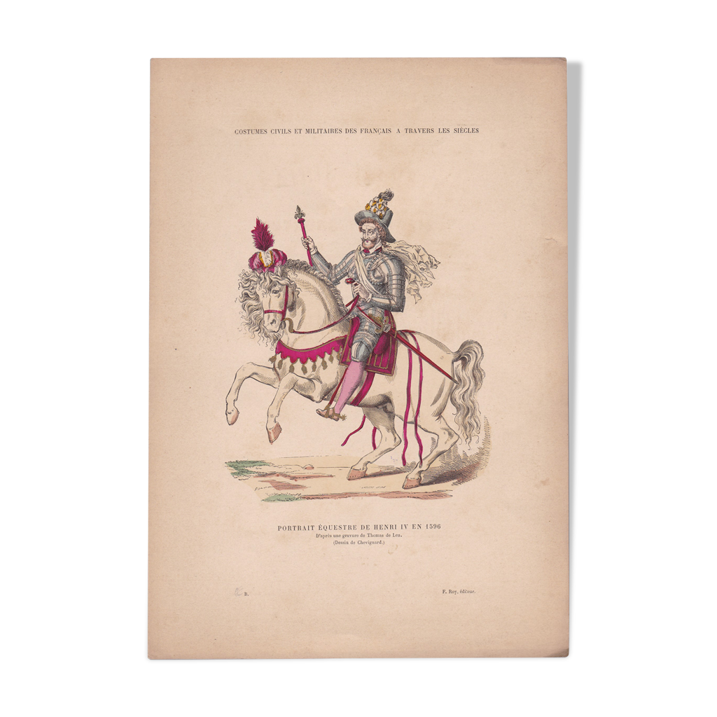 Une illustration , une image d'époque : editeur f . roy costumes civils ...