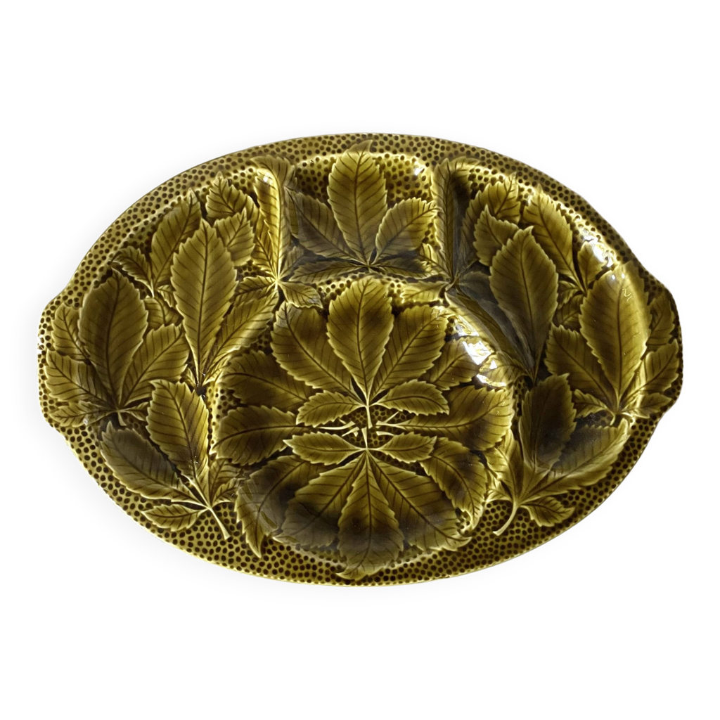 Plat serviteur en barbotine de Gien | Selency