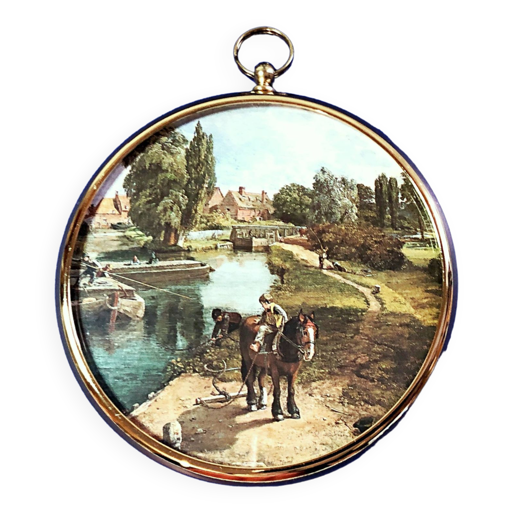 Cadre médaillon miniature Peter Bates | Selency