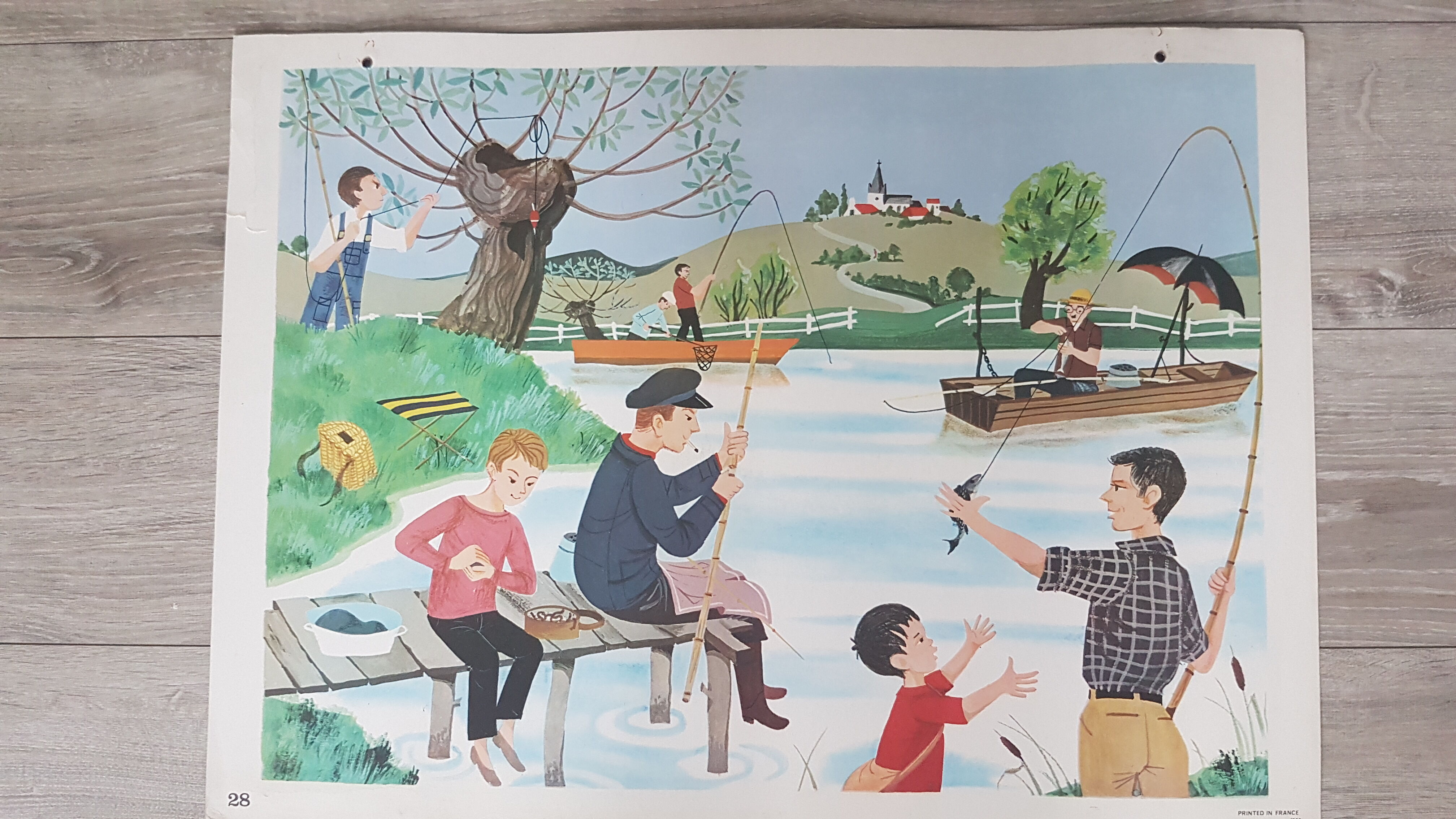 School posters - scenes of life - Fernand Nathan 1966 | Selency