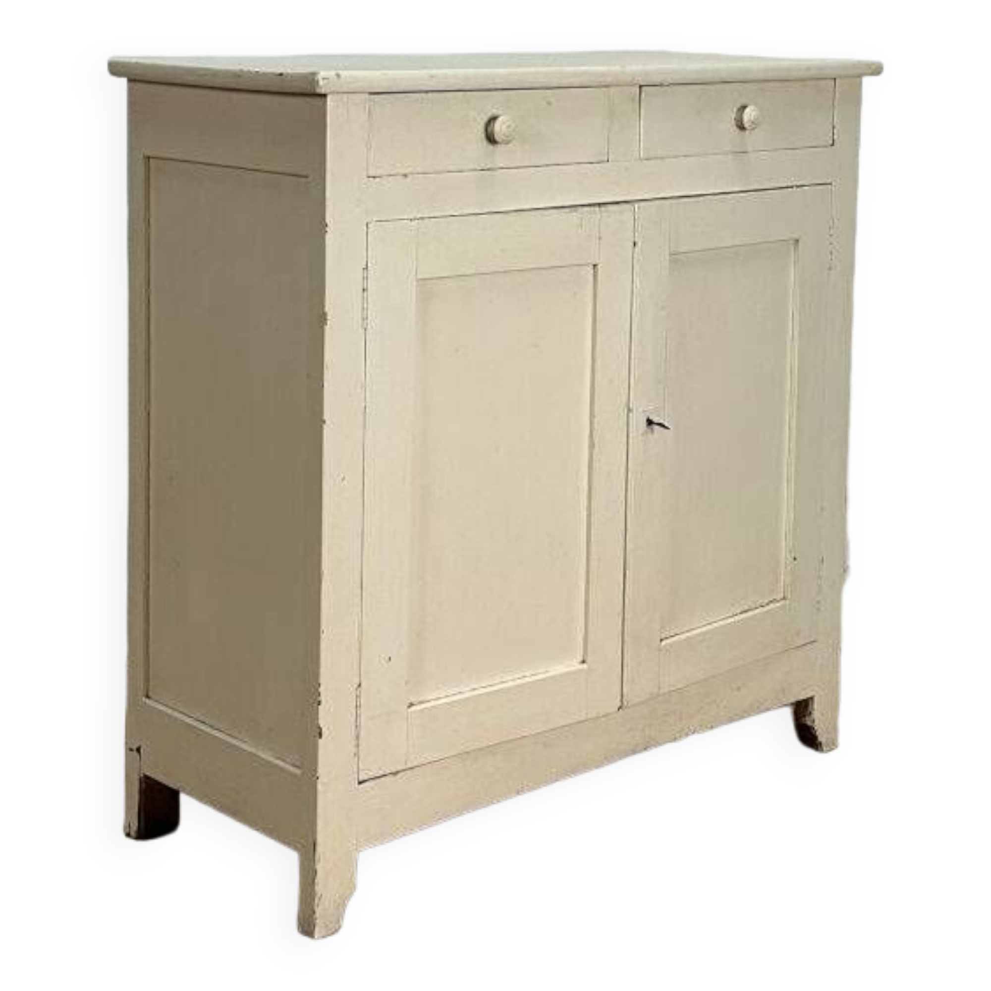 Armoire brocante blanche. | Selency