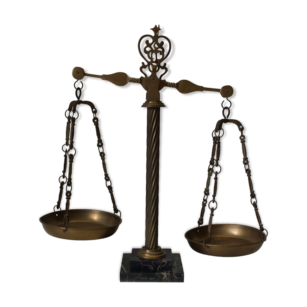 Balance ancienne en laiton | Selency
