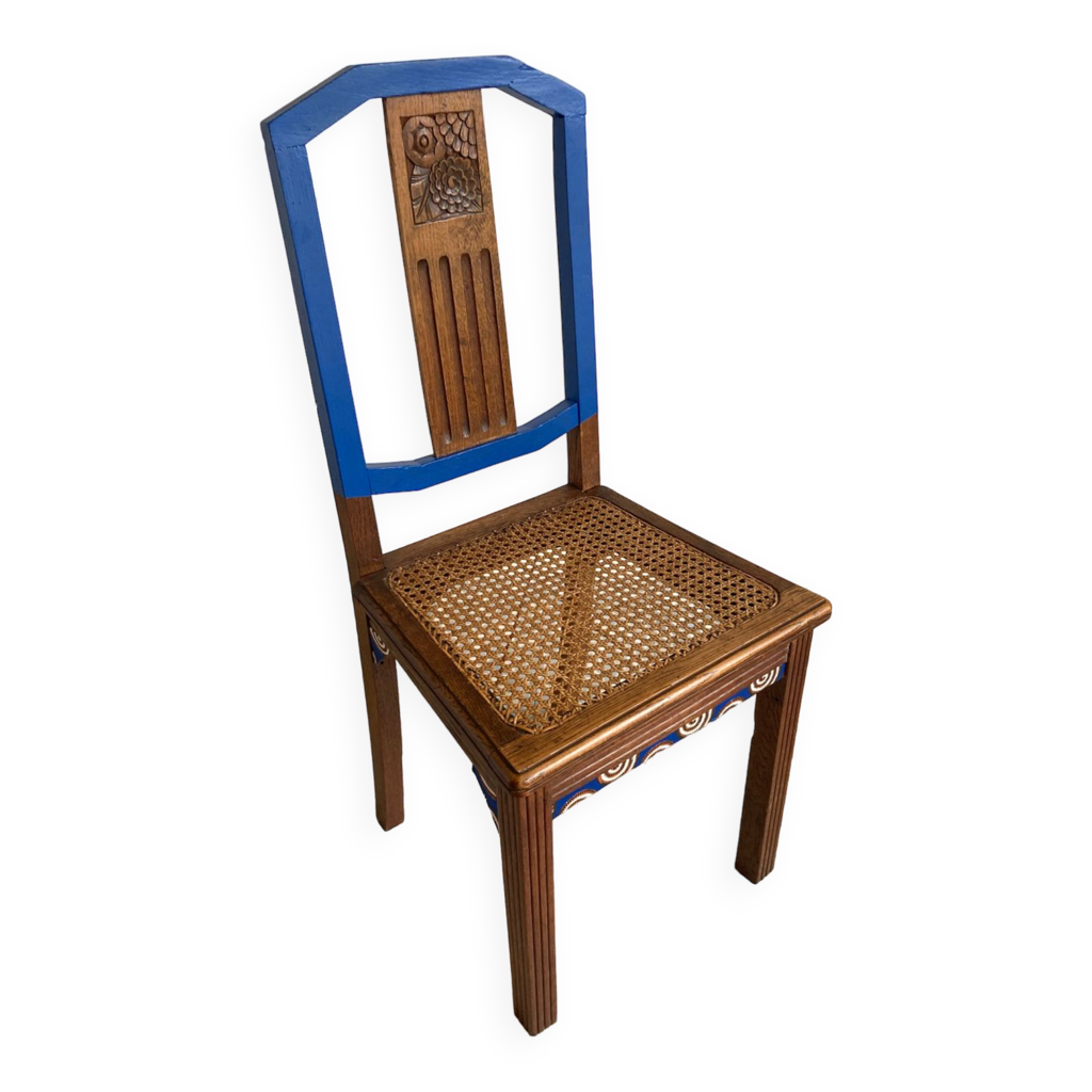 Chaise art déco cannée | Selency