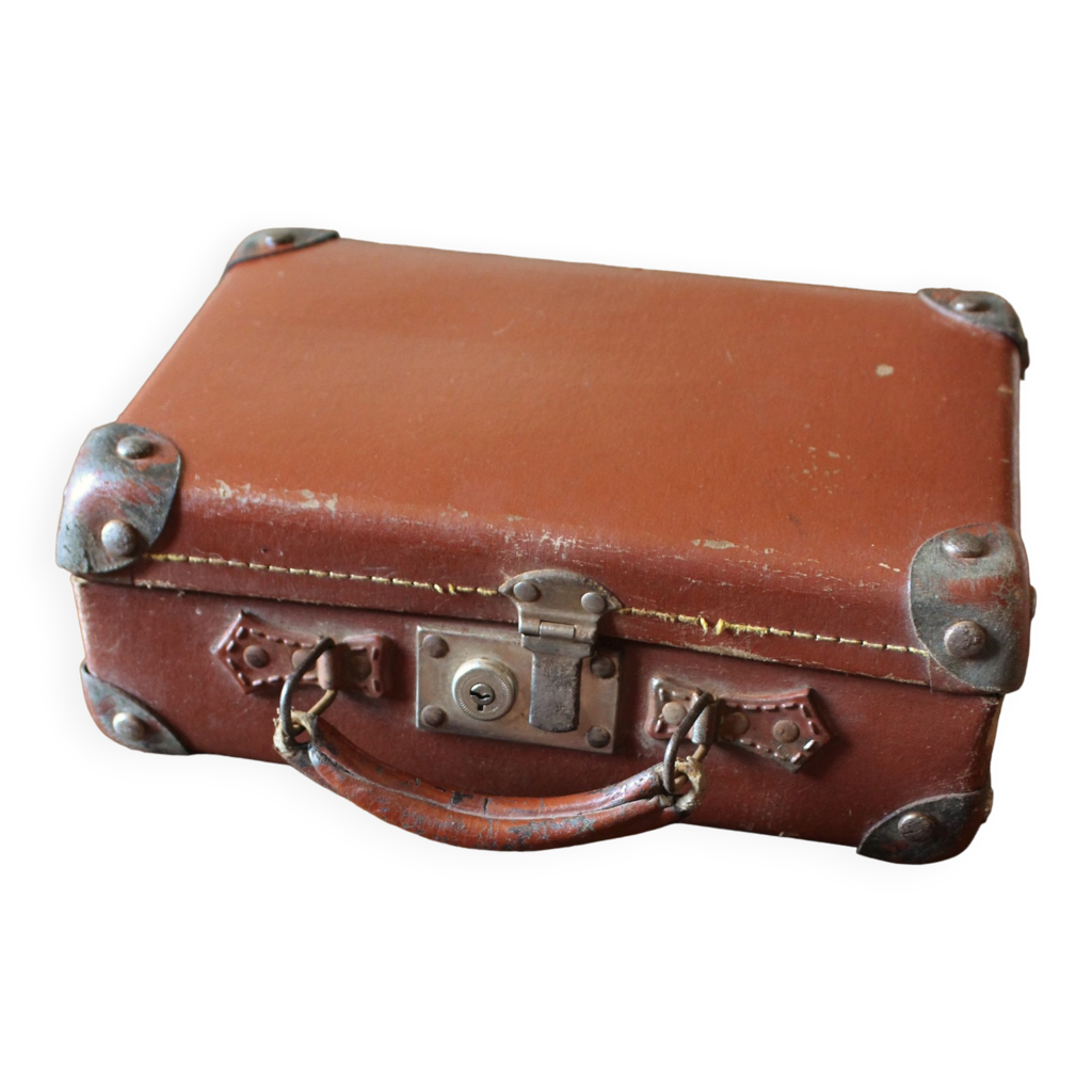 Valise marron vintage | Selency