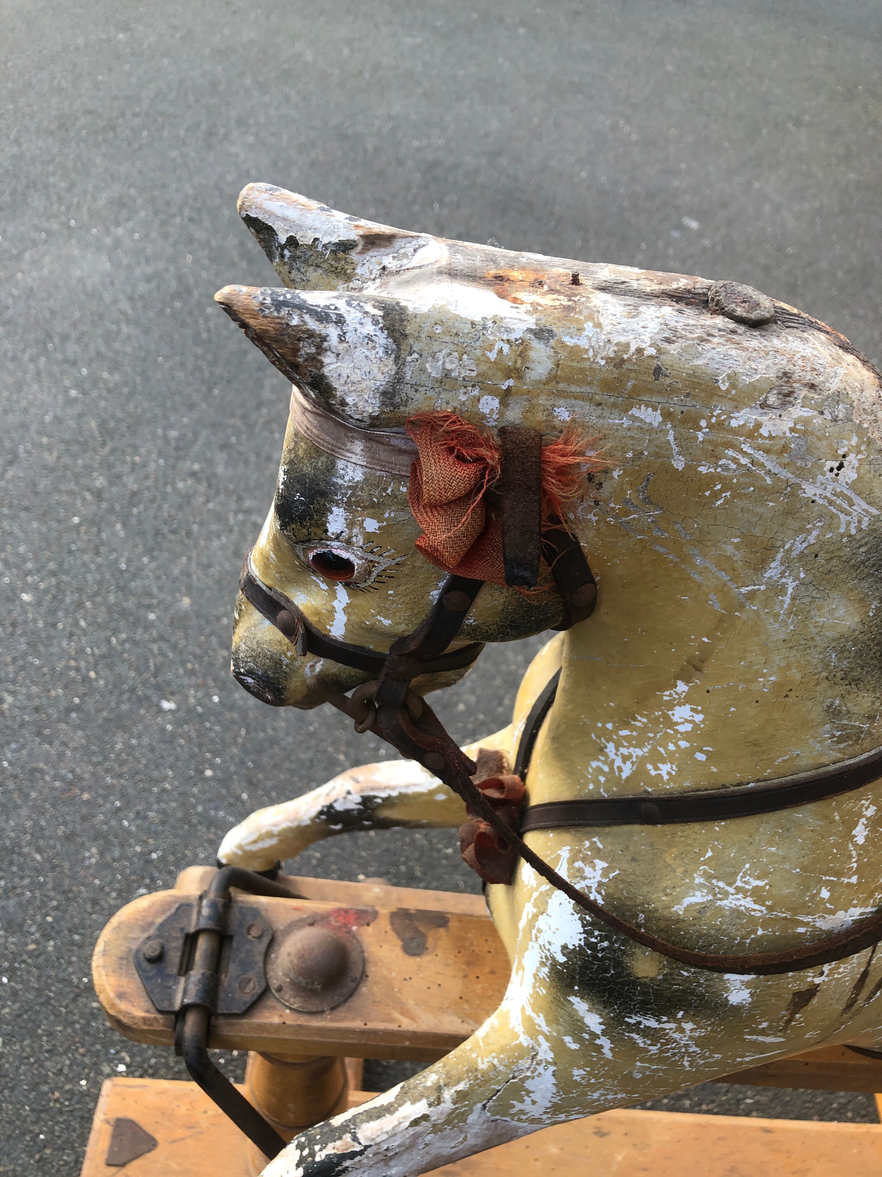 Home & Living Wood Vintage Rocking Horse Wooden Head 1950 etna.com.pe