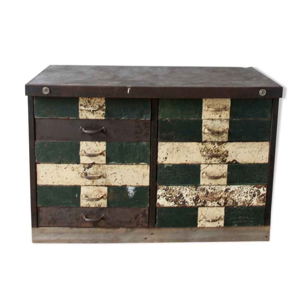 Commode métal industrielle | Selency