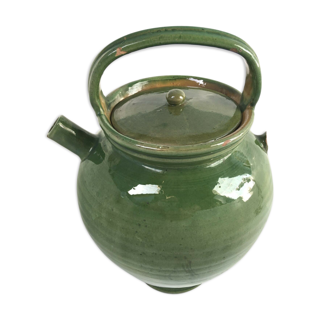 Cruche chevrette terre vernissee poterie savoie savoyard art populaire ...