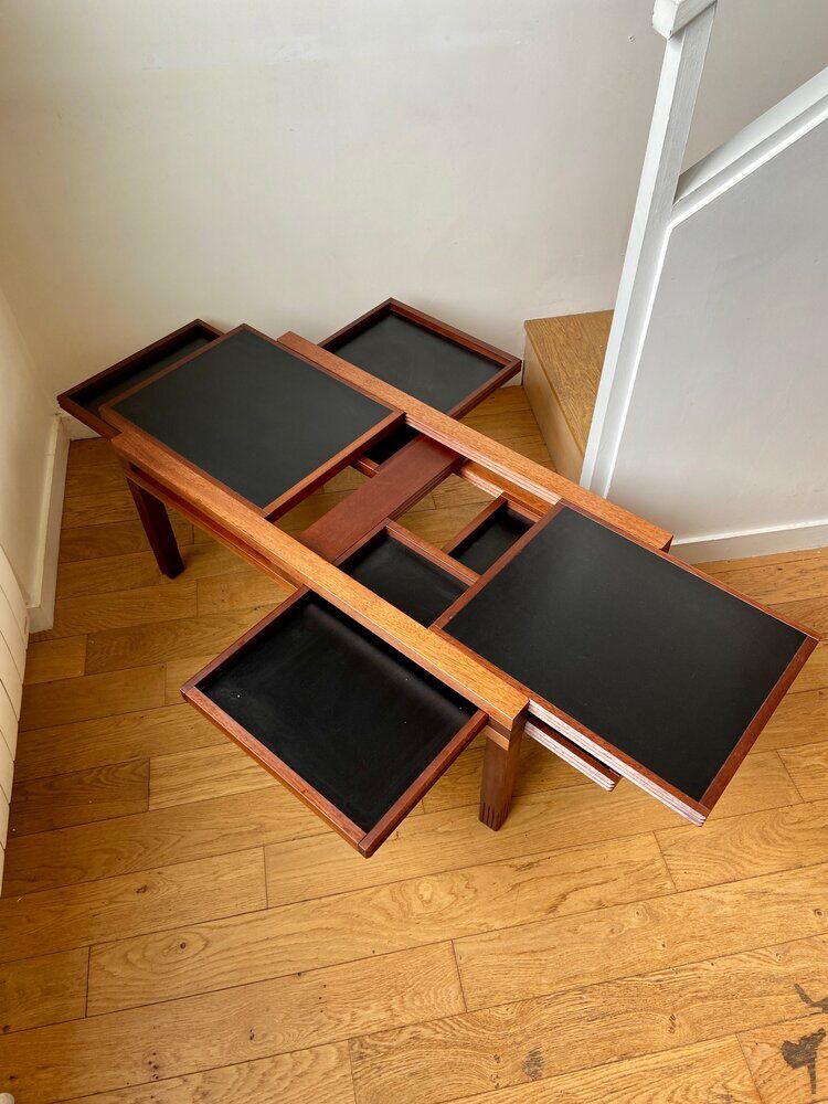 Table basse modulable Hexa par Bernard Vuarnesson pour Sculptures Jeux années 1980' | Selency