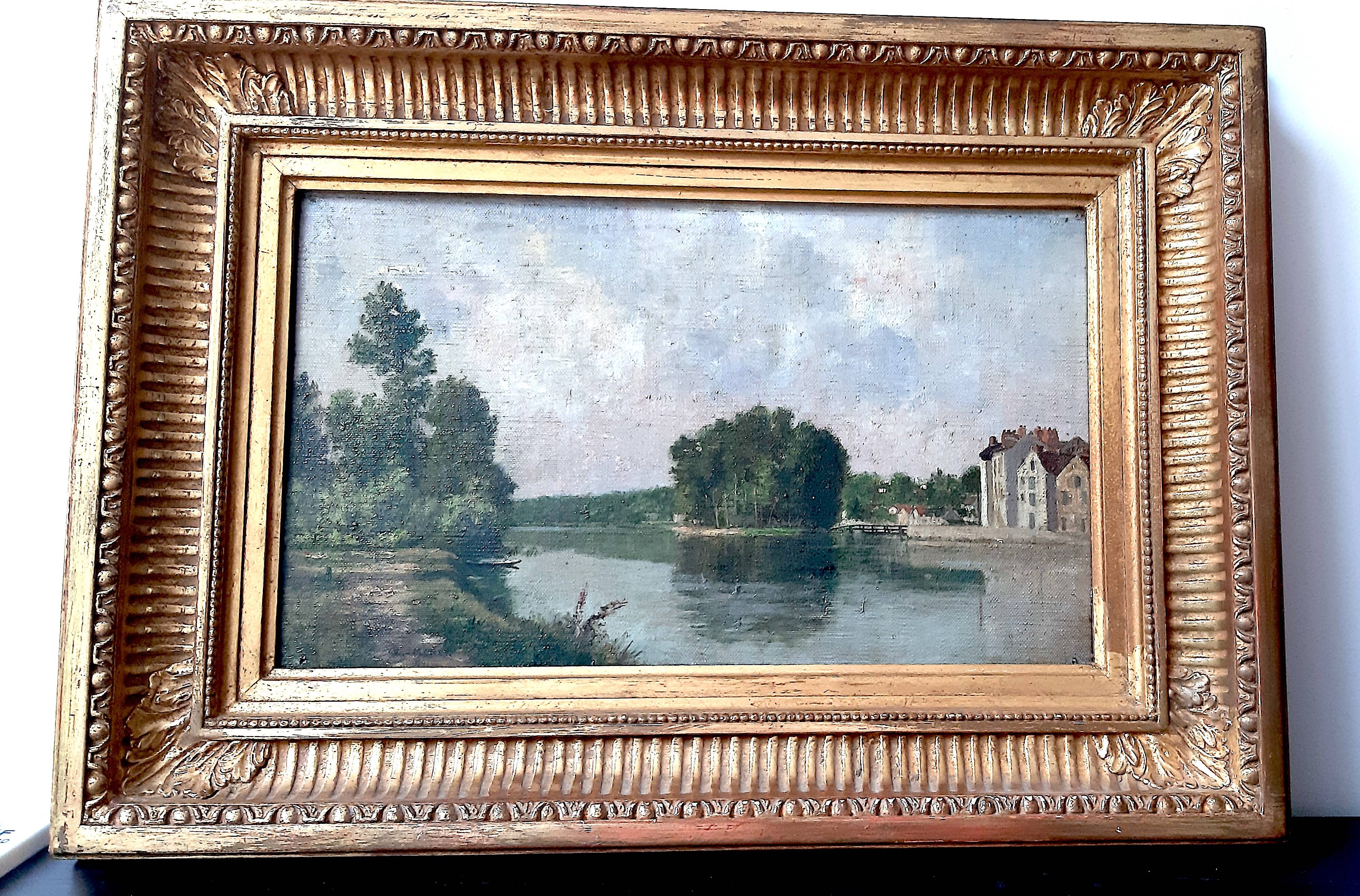 Emile Morel -1918, huile sur toile, Ecole Française Du XXème, paysage ...