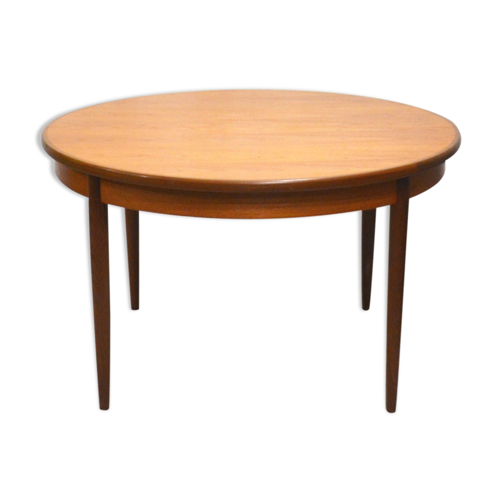 Table ronde scandinave avec rallonges | Selency