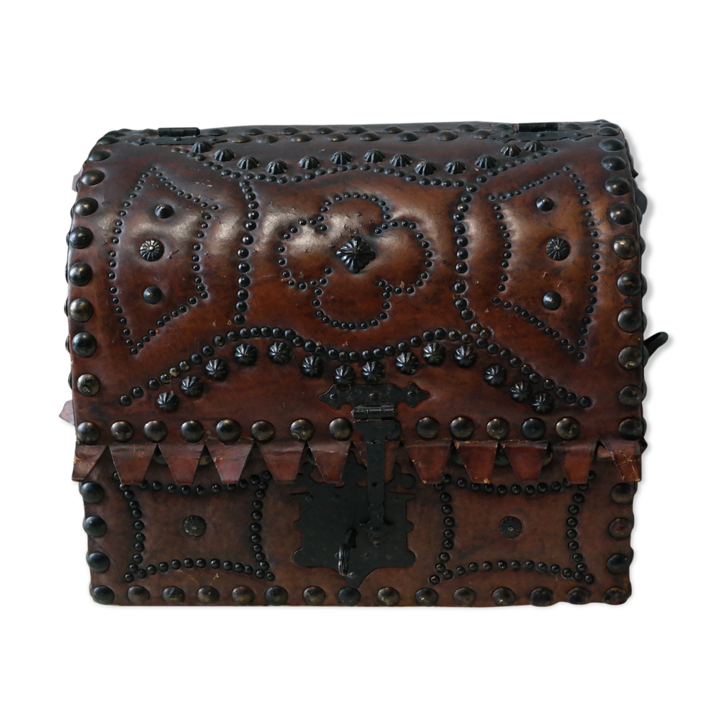 1X bulging box in studded leather | Selency