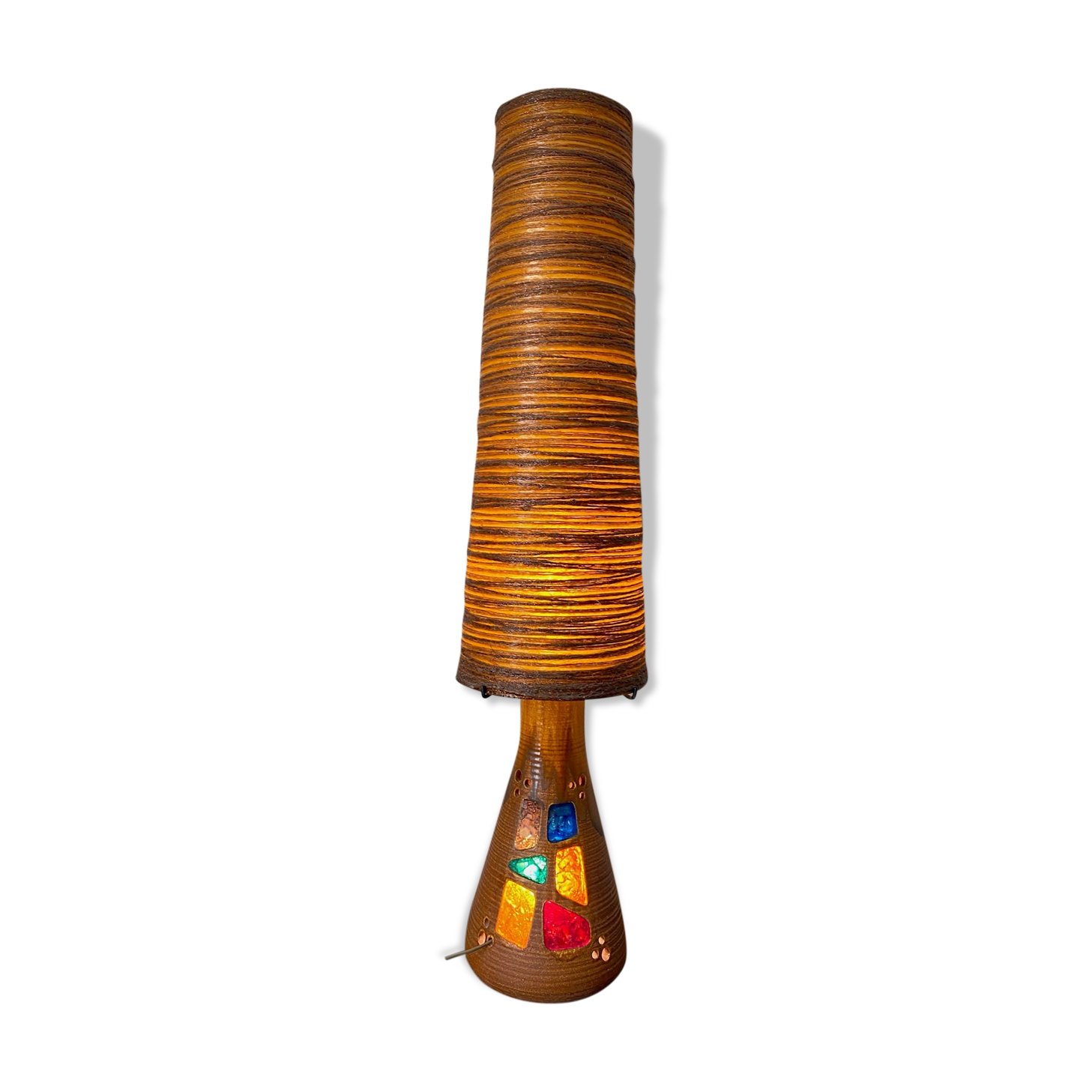 Lampe Accolay par Georges Pelletier en céramique vintage 1970 | Selency